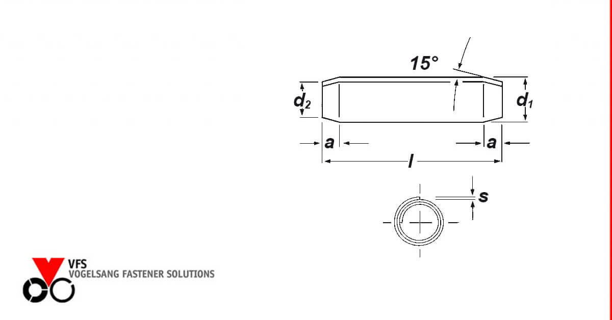 Vogelsang Coiled Light Duty Tension Pins: Specifications